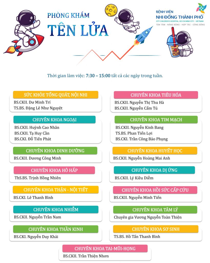 ten lua - Bệnh Viện Nhi Đồng Thành Phố